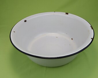 Large Enamel Basin | Etsy