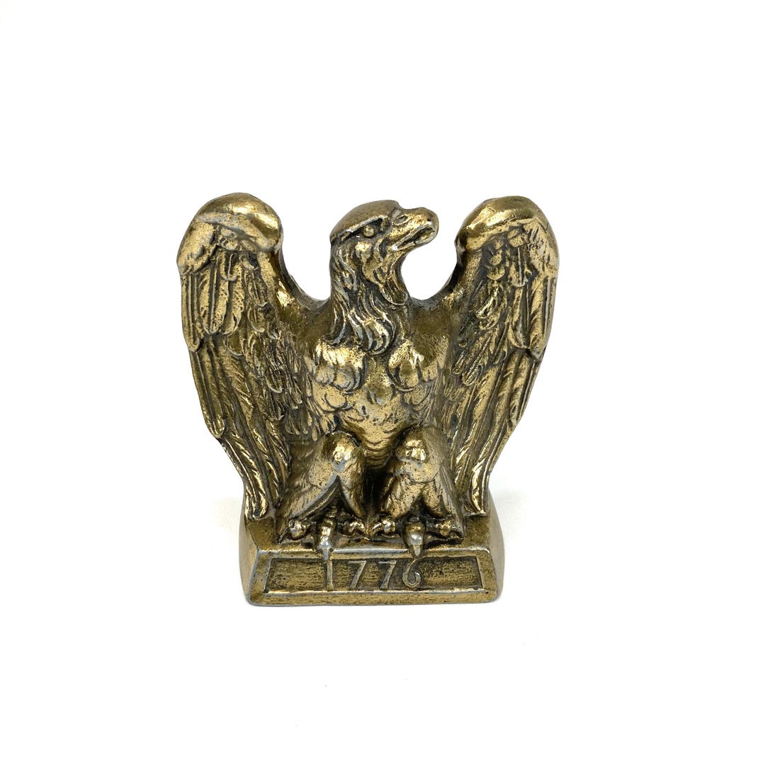 Vintage 1776 Eagle Book End - Colonial Virginia 1972 - Etsy