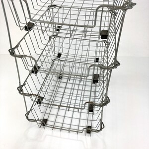 Vintage Wire Paper Sorting Trays - Set of Five Stacking Baskets - Etsy