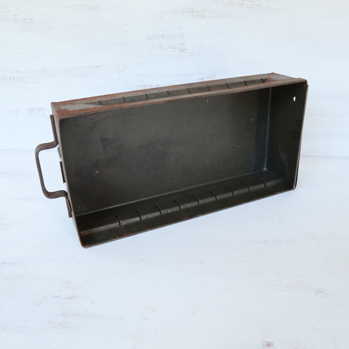 Vintage Rusty Metal File Drawer - Etsy