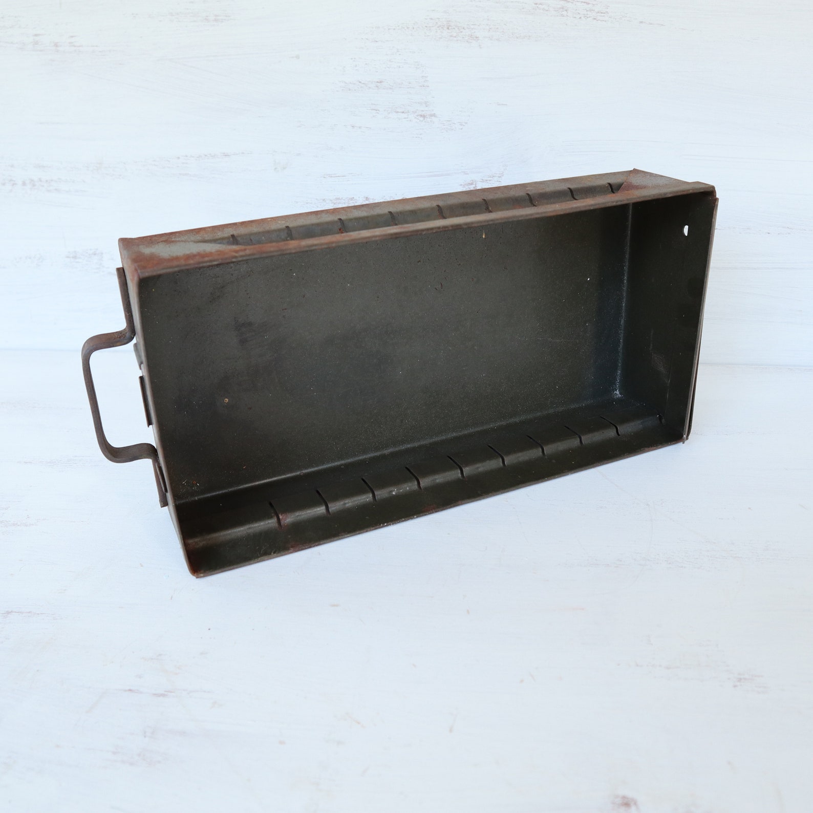 Vintage Rusty Metal File Drawer - Etsy