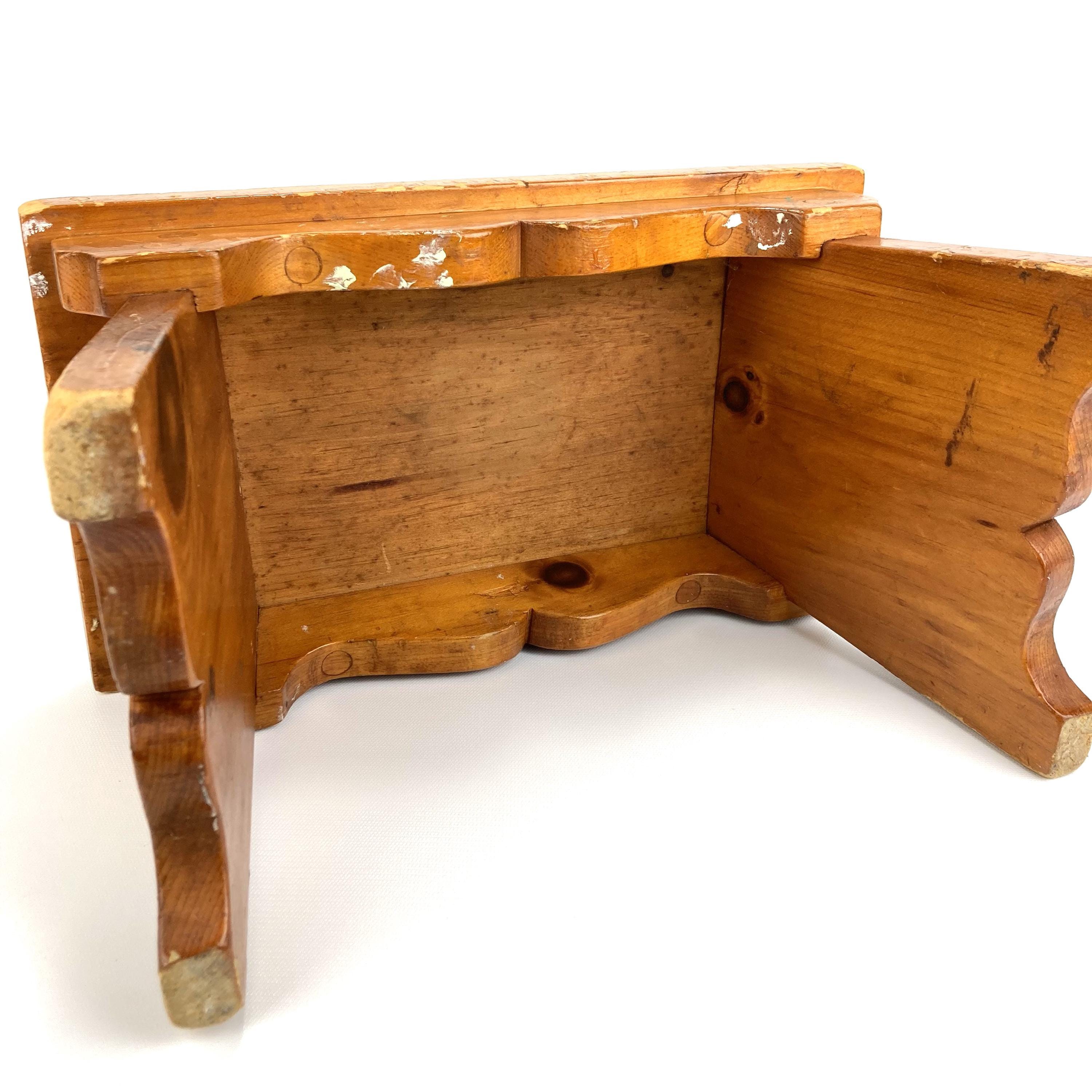 Vintage Handmade Rustic Footstool - Farmhouse Stool - Etsy