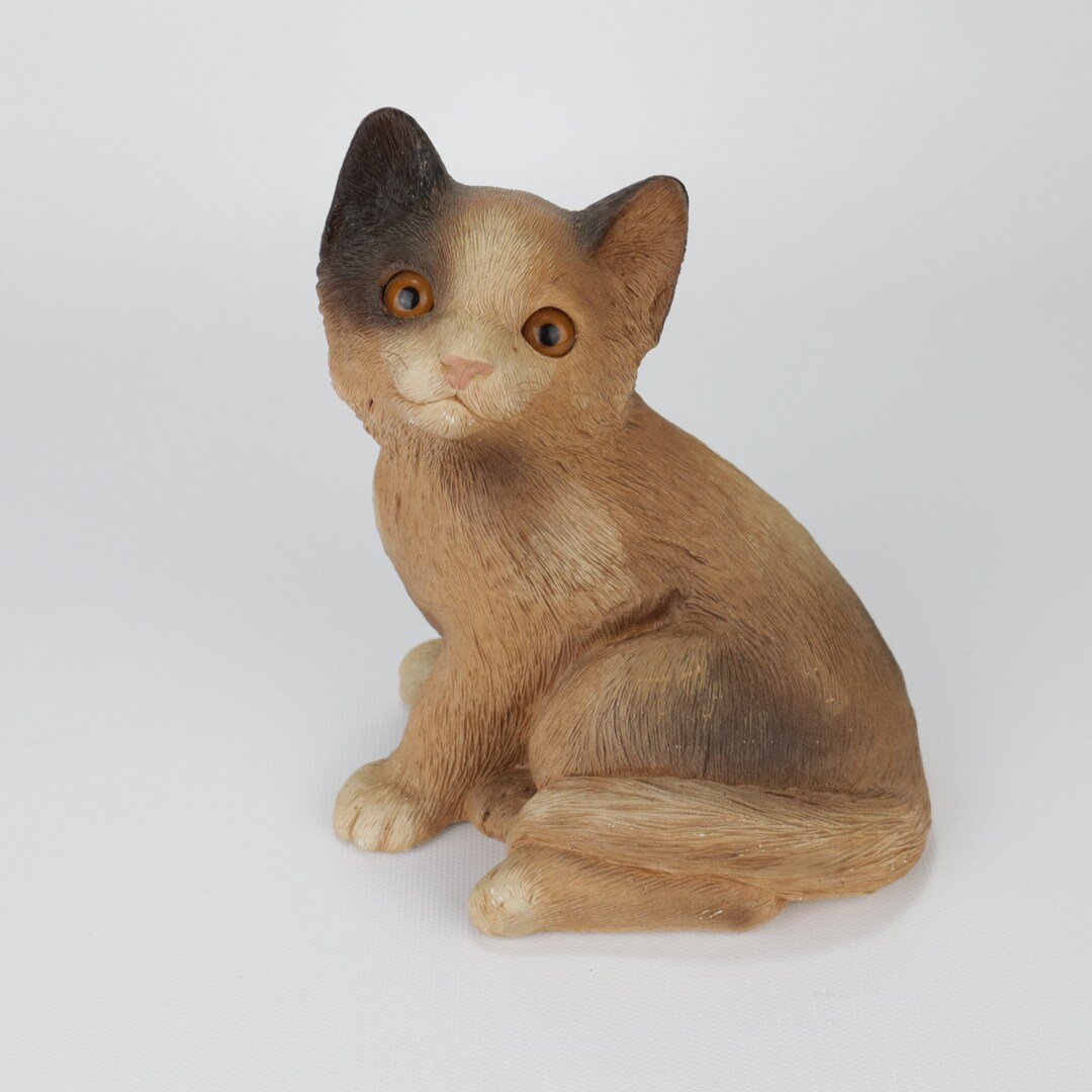 Vintage Cat Kitten Sculpture Sandicast 1984 - Etsy