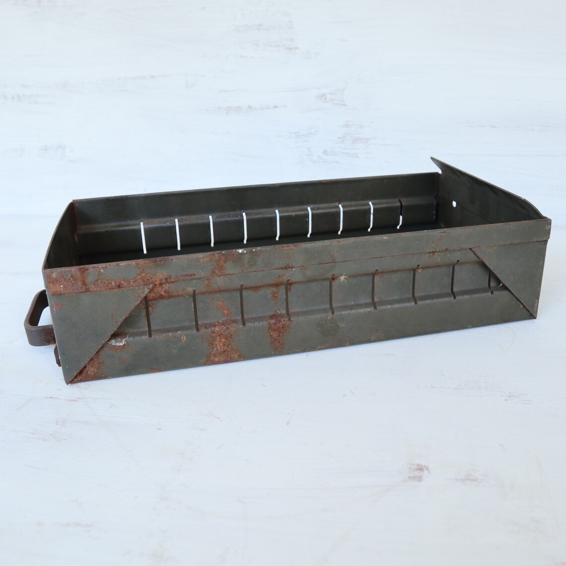 Vintage Rusty Metal File Drawer - Etsy