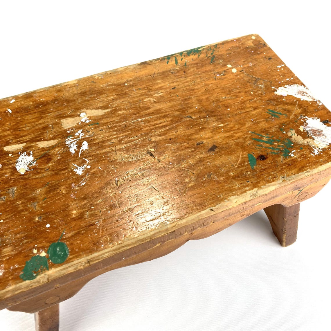 Vintage Handmade Rustic Footstool - Farmhouse Stool - Etsy