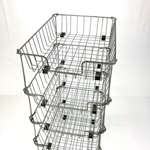 Vintage Wire Paper Sorting Trays - Set of Five Stacking Baskets - Etsy