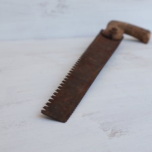 Vintage Rustic Shabby Two Sided Hand Saw - Etsy