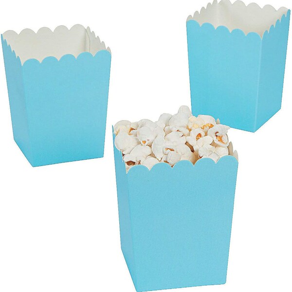 Blue Popcorn Box - Etsy