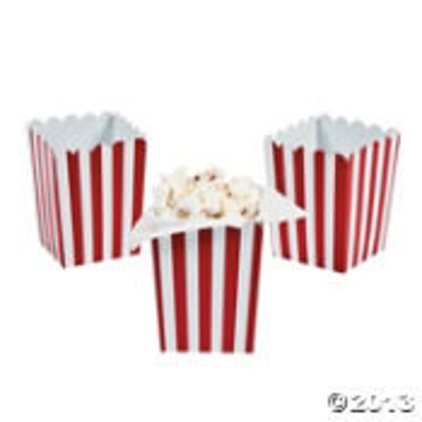 Striped Popcorn Box - Etsy