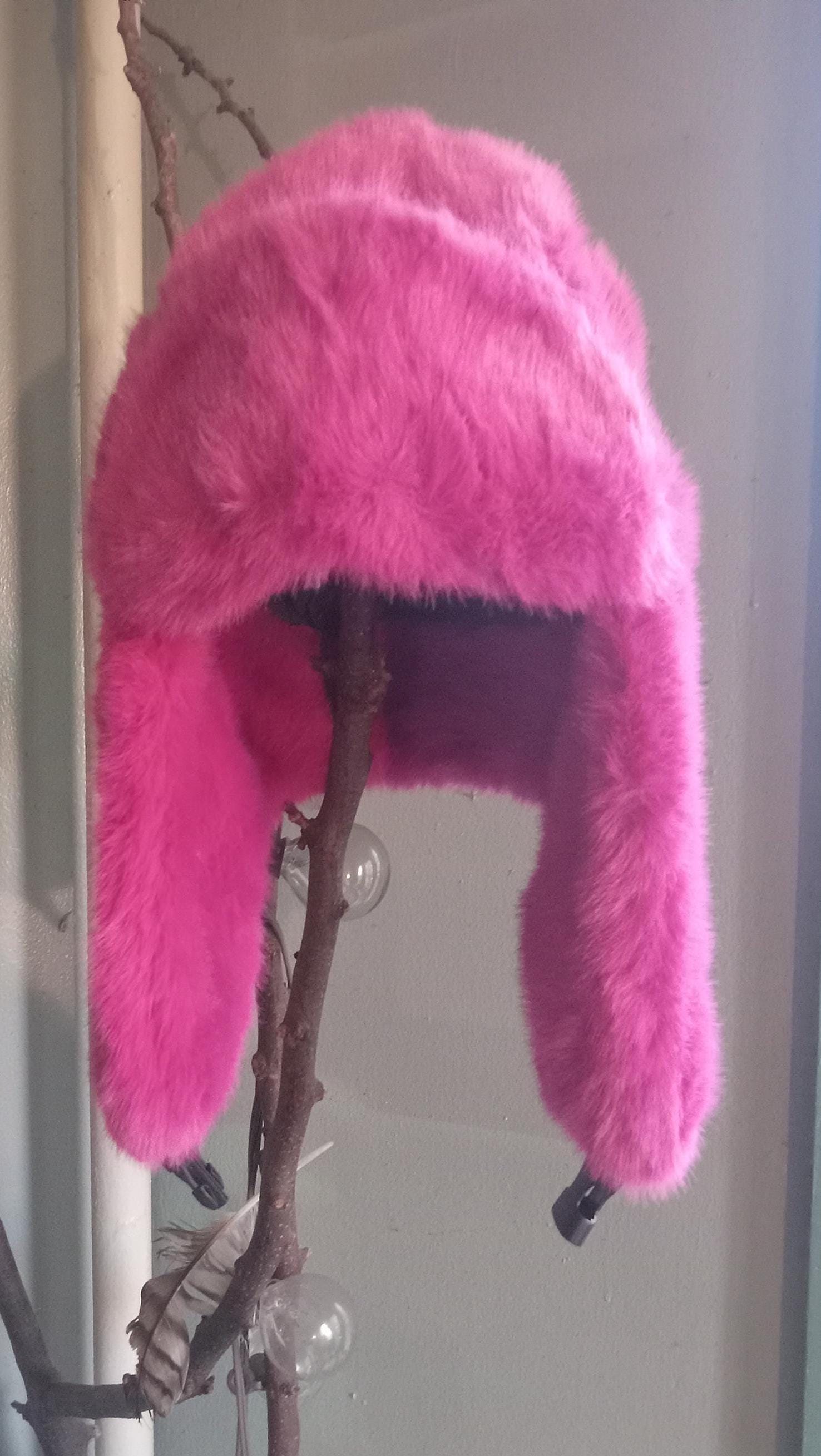 Aviator Trapper Faux Fur Hat - Etsy