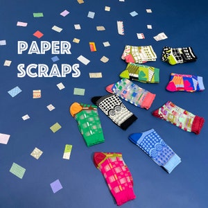 Clover Collage Green Unisex Crew Socks | Mismatched Socks | Colorful ...