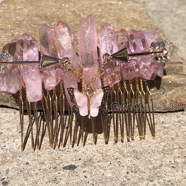 Quartz Hair Clip - Etsy