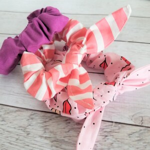 Scrunchie Sewing Pattern | Bunny Ear Scrunchie, Scrunchie Pattern, Kids ...
