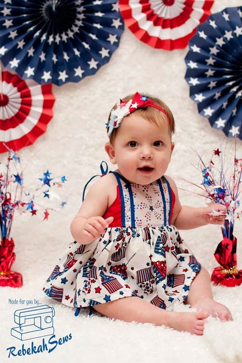 Firecracker Dress & Tunic PDF Sewing Pattern: Girls, Toddler (3 Months ...