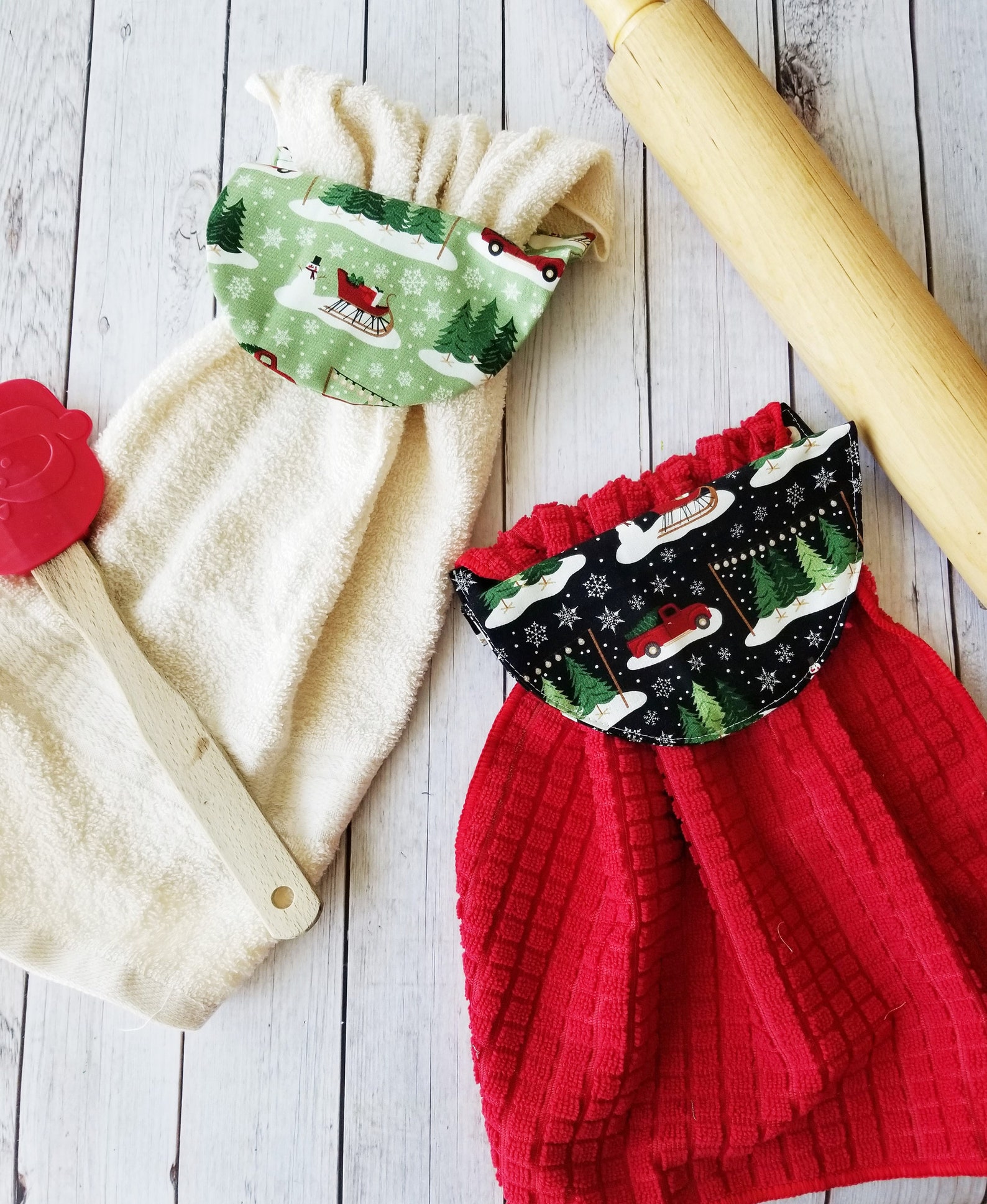 Hanging Towel Sewing Pattern Bundle: Beginner DIY Kitchen Decor (PDF ...