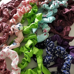 Scrunchie Sewing Pattern | Bunny Ear Scrunchie, Scrunchie Pattern, Kids ...