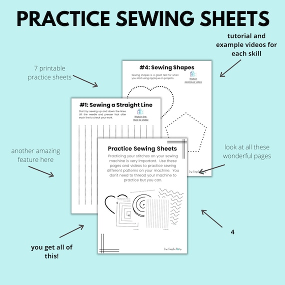 Practice Sewing Patterns On Paper