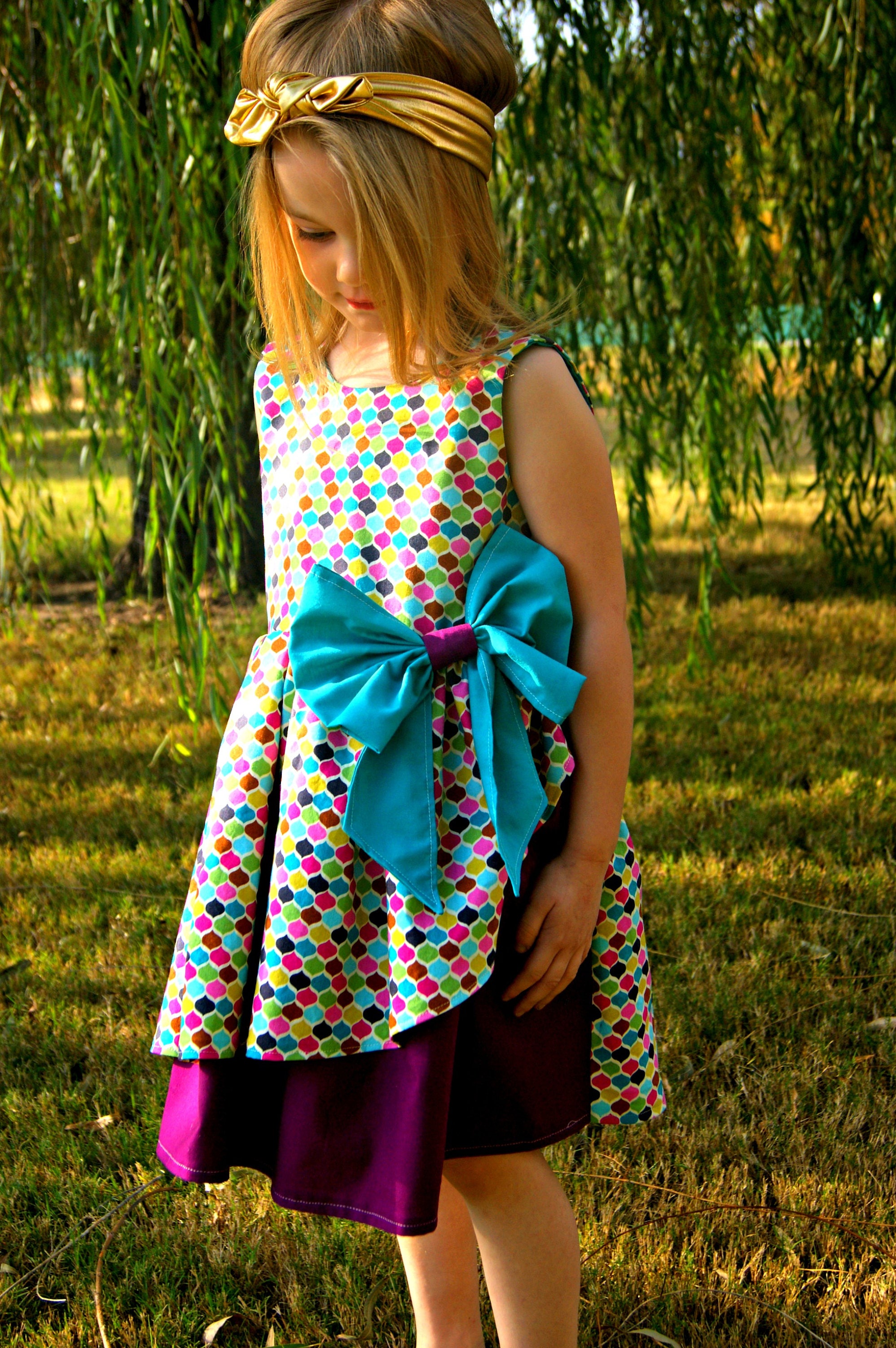 Poinsettia Party Dress PDF Sewing Pattern Girls Dress | Etsy