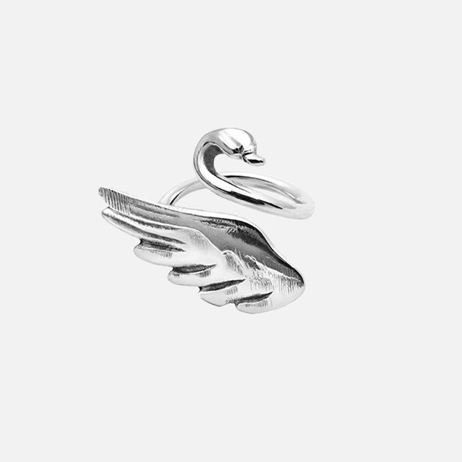 Big Swan Knuckle Ring - Etsy