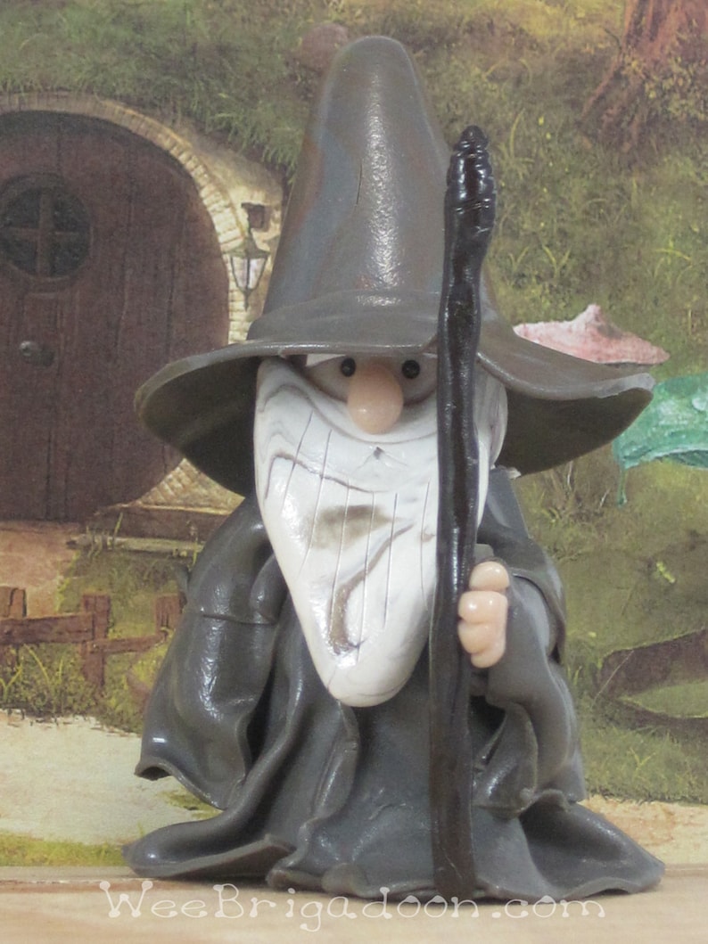 Old Wizard Gandalf for Fairy Garden OOAK Handmade Miniature - Etsy