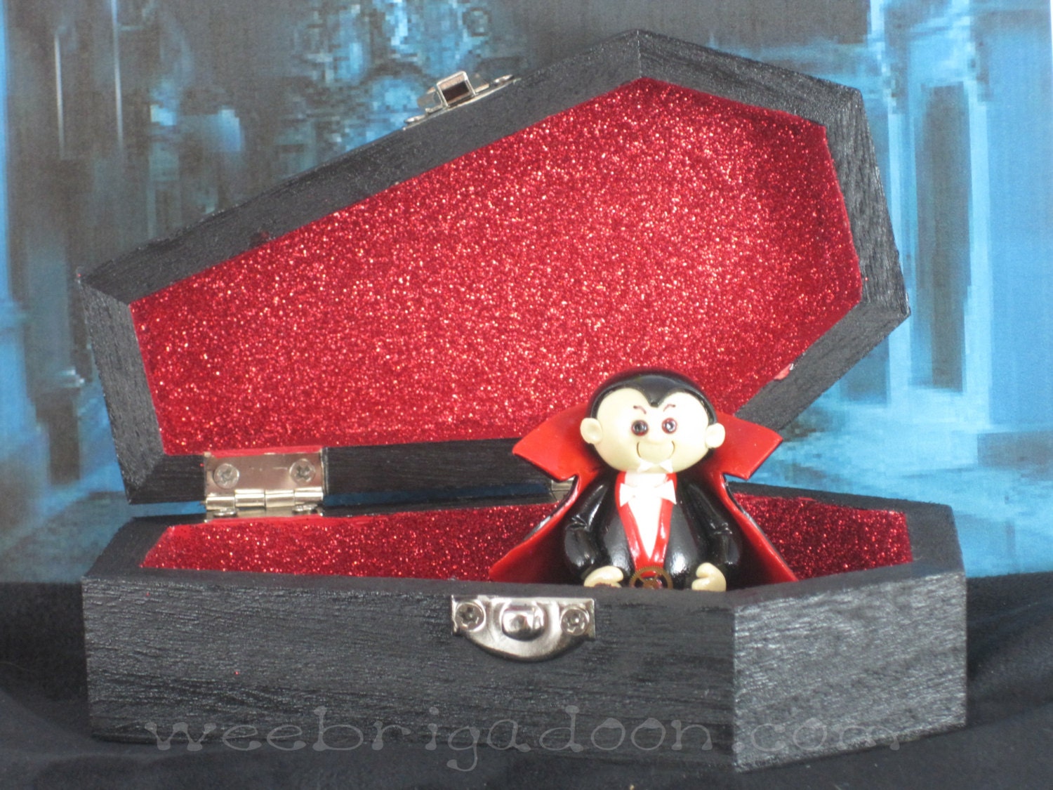 Dracula OOAK Vampire Wee Monster for Fairy Garden Cake | Etsy