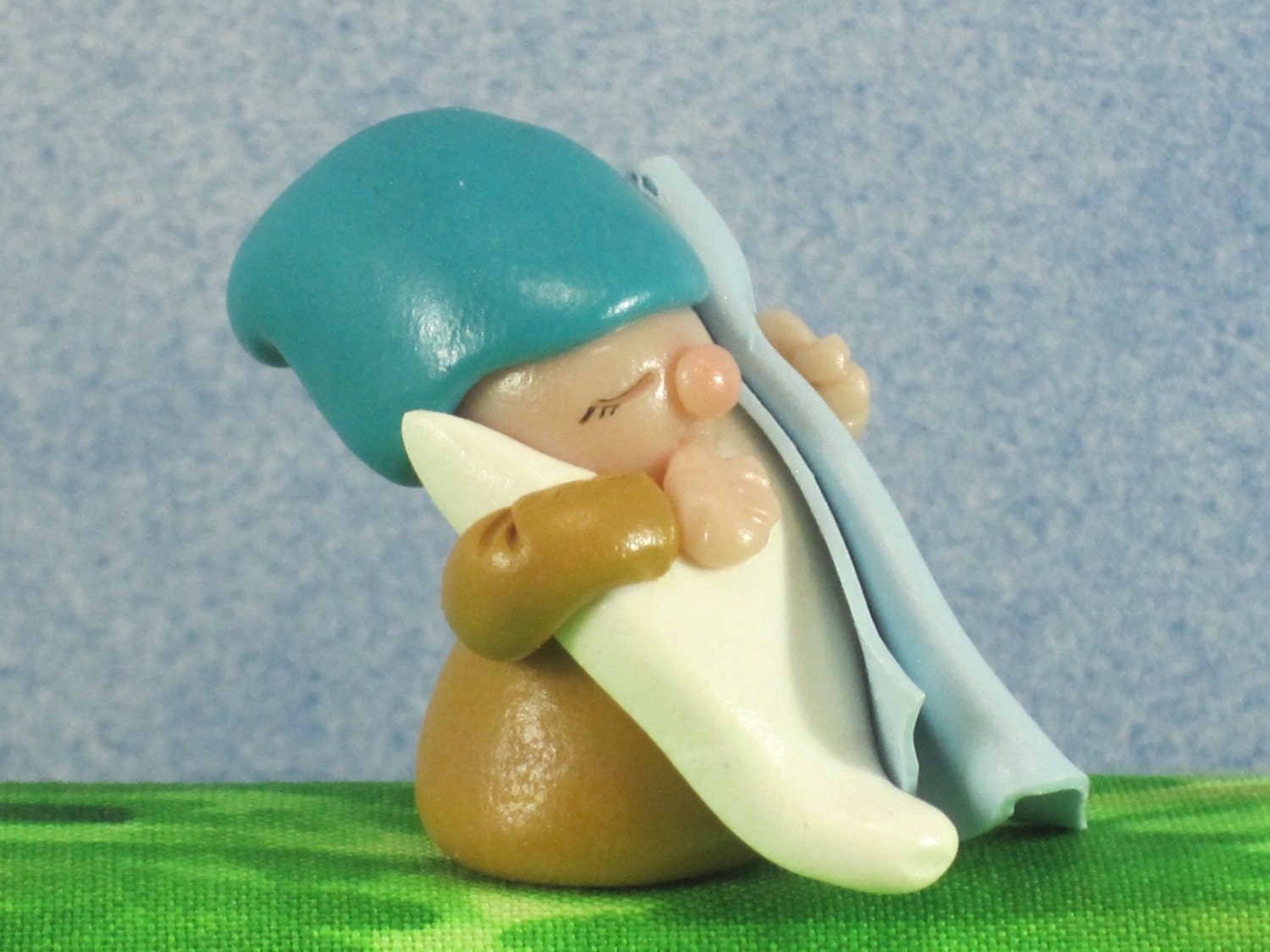 Sleepy the Dwarf for Fairy Garden OOAK Handmade Miniature | Etsy