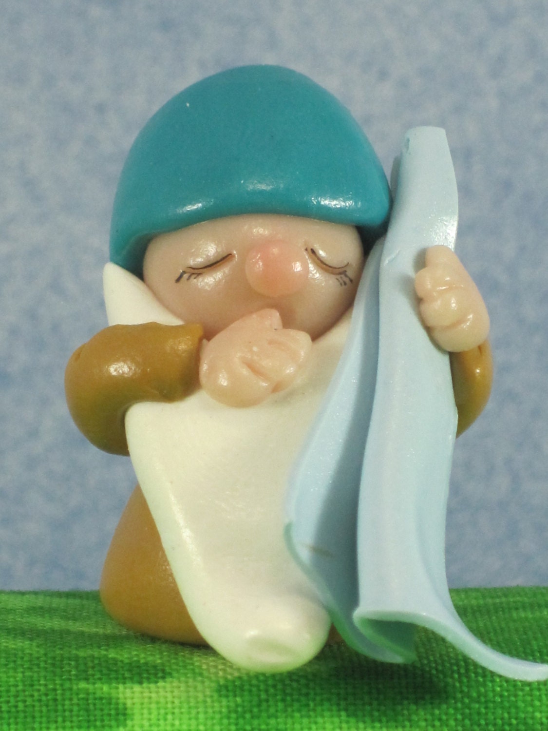 Sleepy the Dwarf for Fairy Garden OOAK Handmade Miniature | Etsy