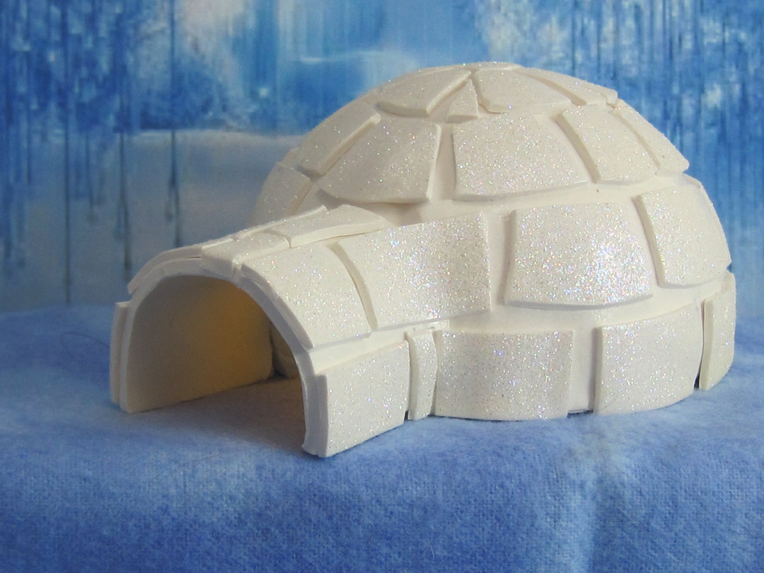 Igloo for Winter Wonderland Fairy Garden OOAK, Handmade Miniature, Christmas, North Pole - Etsy