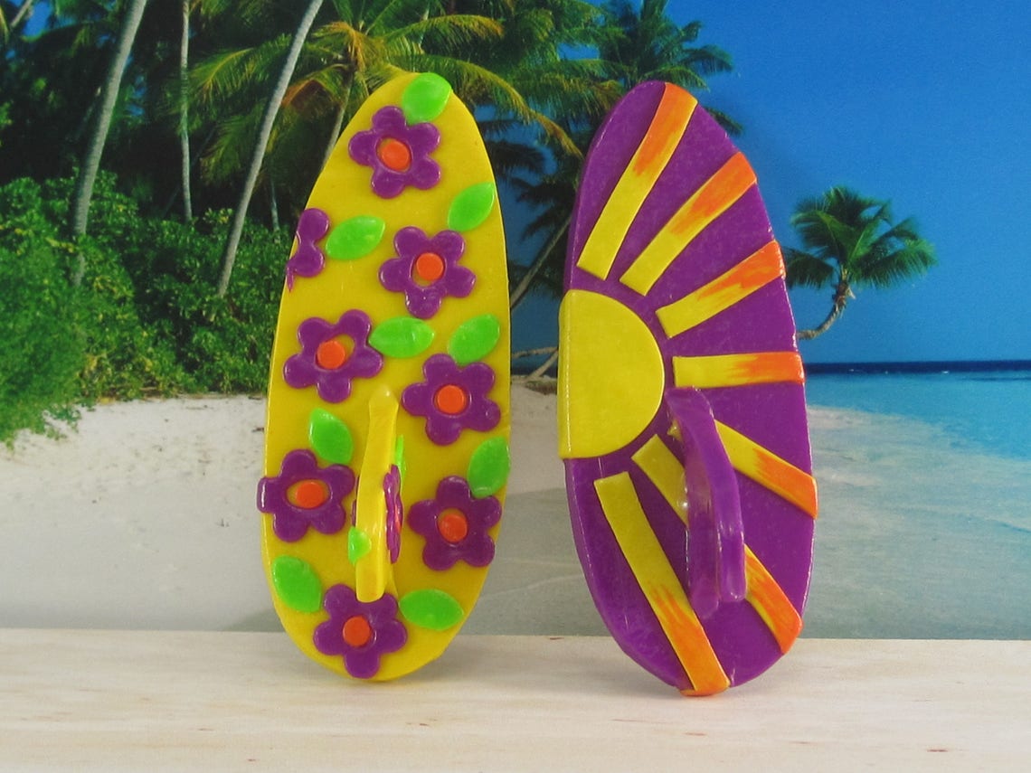Surf Board for Fairy Garden OOAK Custom Miniature Polymer Clay - Etsy