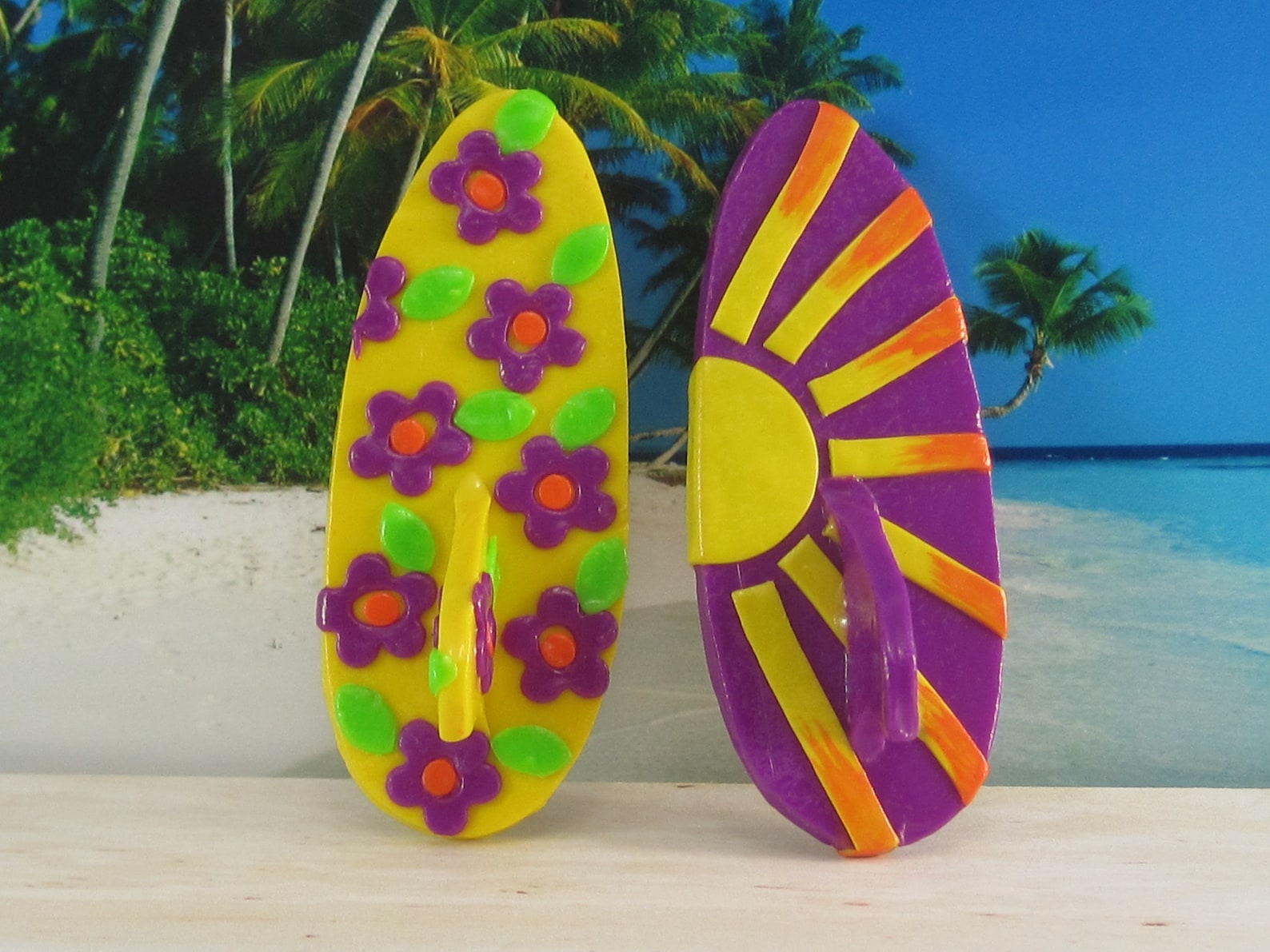 Surf Board for Fairy Garden OOAK Custom Miniature Polymer Clay - Etsy