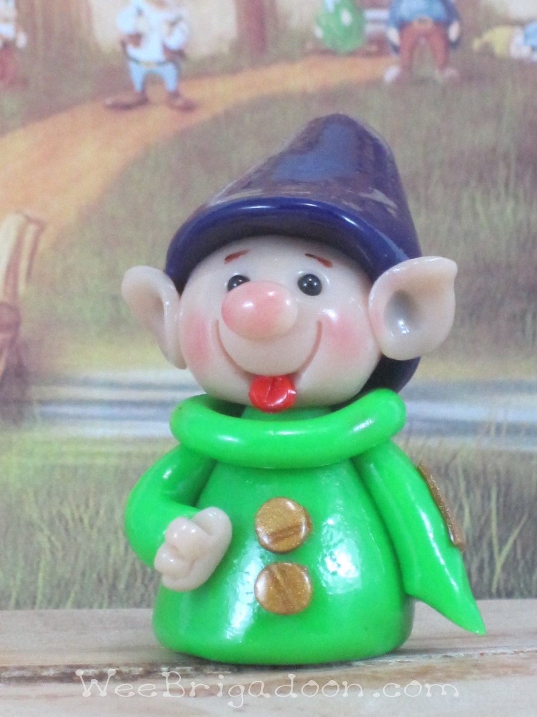 Dopey the Dwarf for Fairy Garden OOAK, Handmade Miniature, Ornament - Etsy