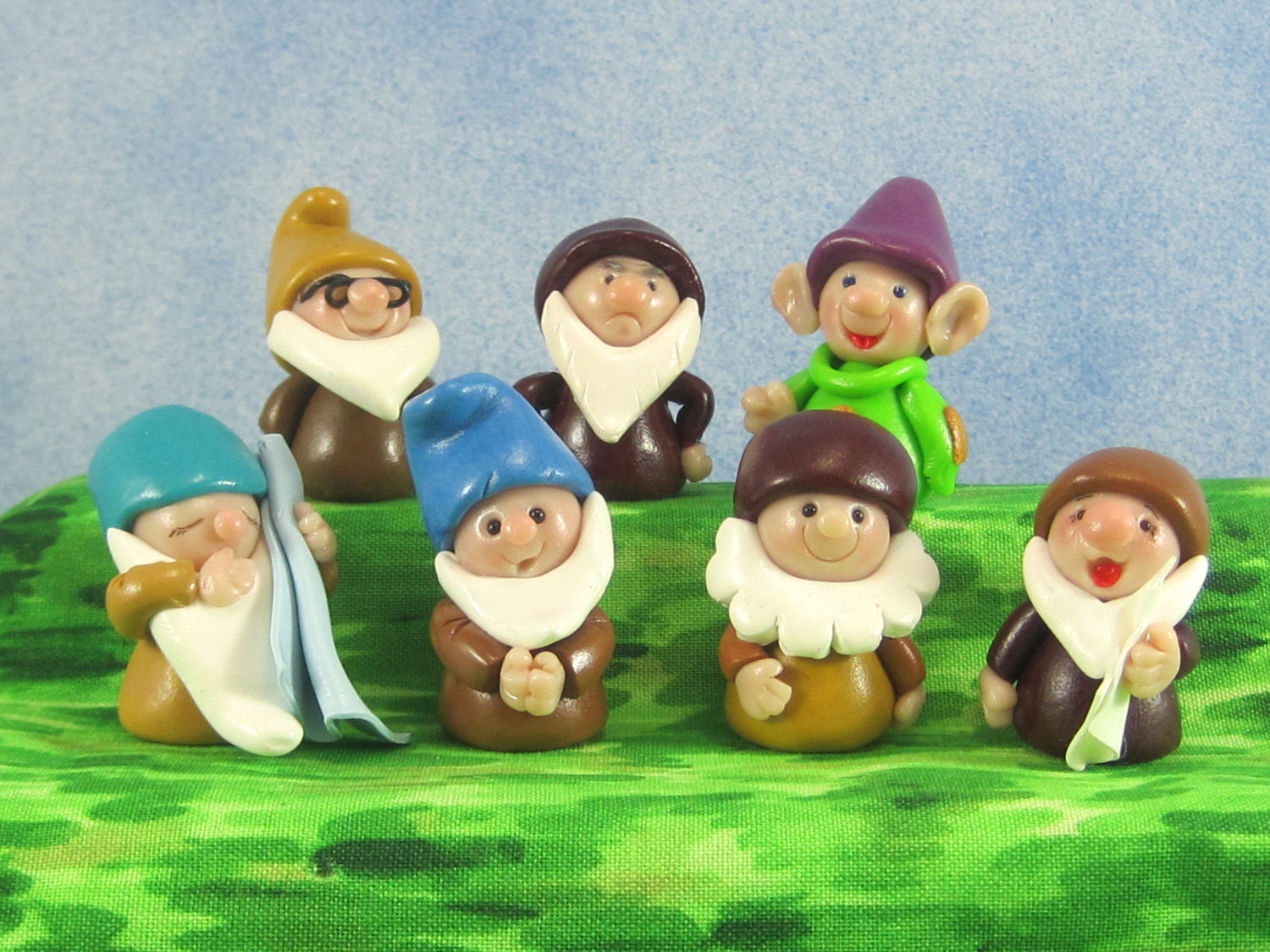 Sleepy the Dwarf for Fairy Garden OOAK Handmade Miniature | Etsy