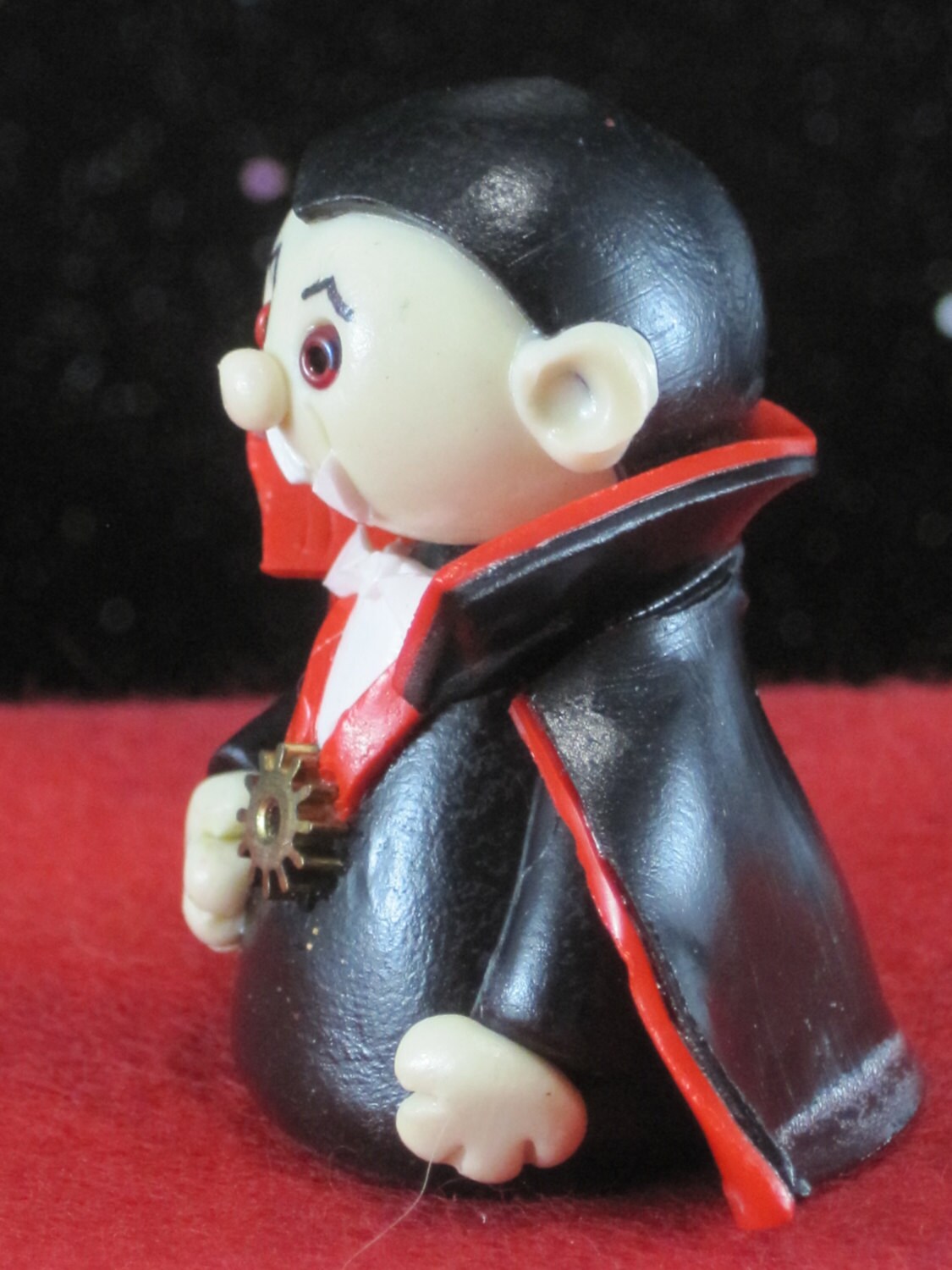 Dracula OOAK Vampire Wee Monster for Fairy Garden Cake | Etsy