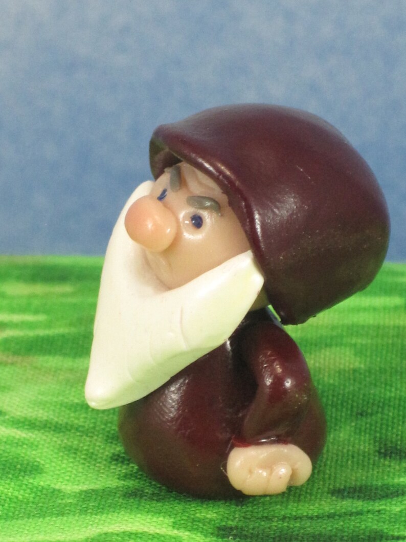 Grumpy the Dwarf for Fairy Gardens OOAK Handmade Miniature, Ornament - Etsy