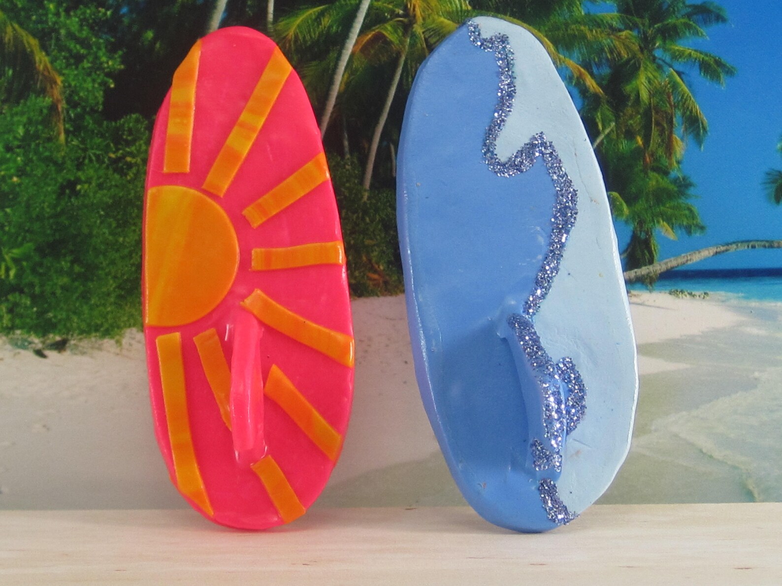 Surf Board for Fairy Garden OOAK Custom Miniature Polymer Clay - Etsy