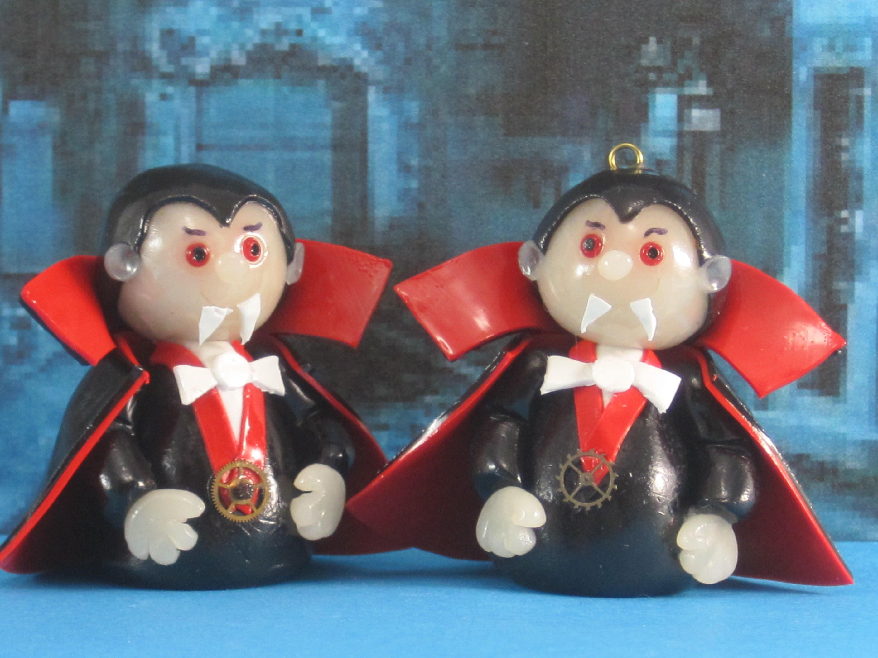 Dracula OOAK Vampire Wee Monster for Fairy Garden Cake | Etsy