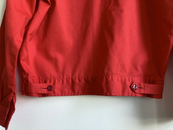 70s Two Pocket Work Jacket Mechanics Jacket Red Gas S… - Gem