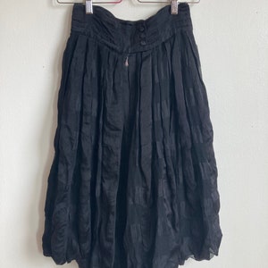 26 Yves Saint Laurent Culottes Black Silk Palazzo Shorts Balloon Leg ...