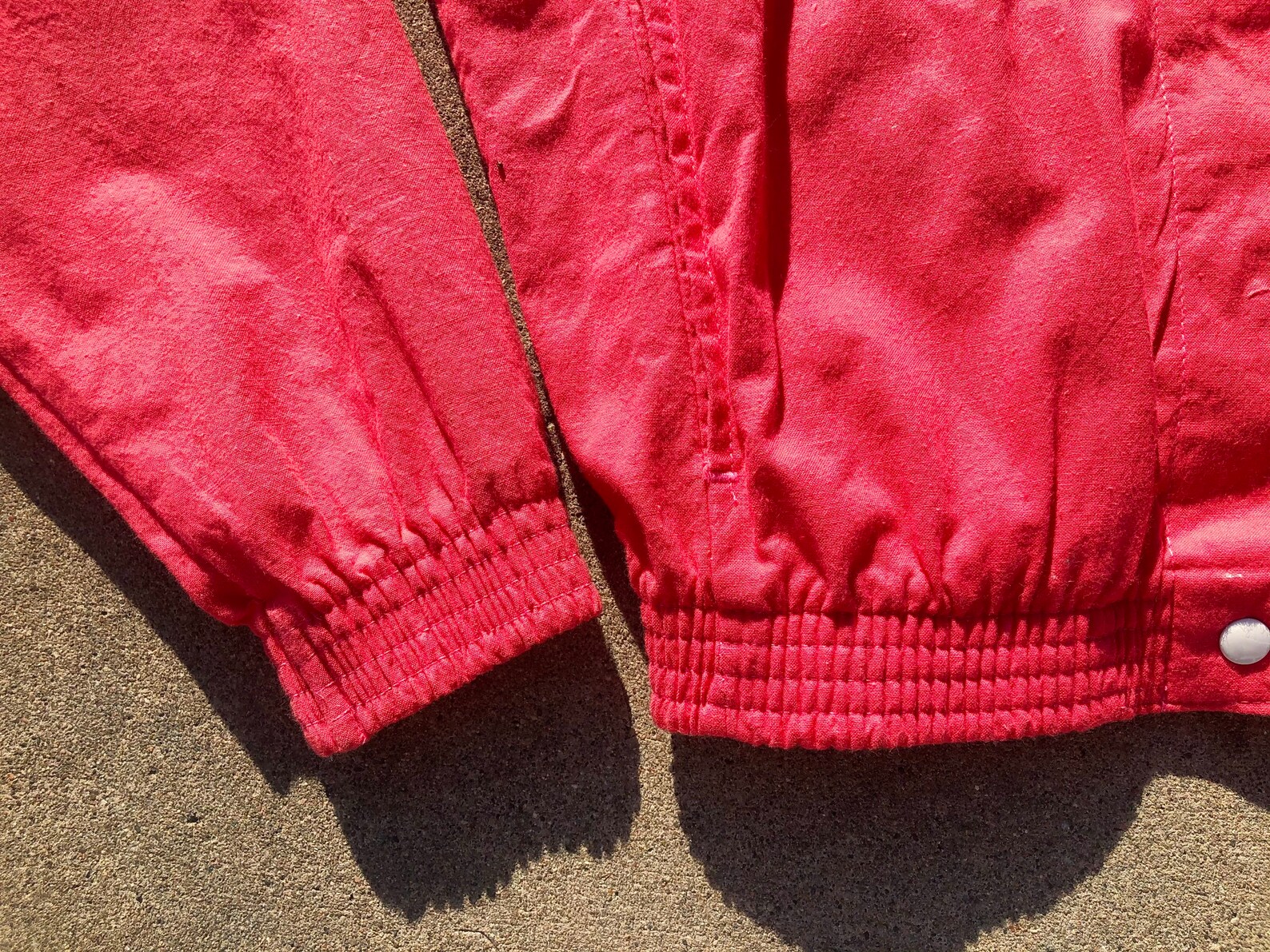 M L 80s Coral Pink Adidas Track Jacket Contrast Piping Collared 100% ...