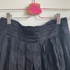26 Yves Saint Laurent Culottes Black Silk Palazzo Shorts Balloon Leg ...