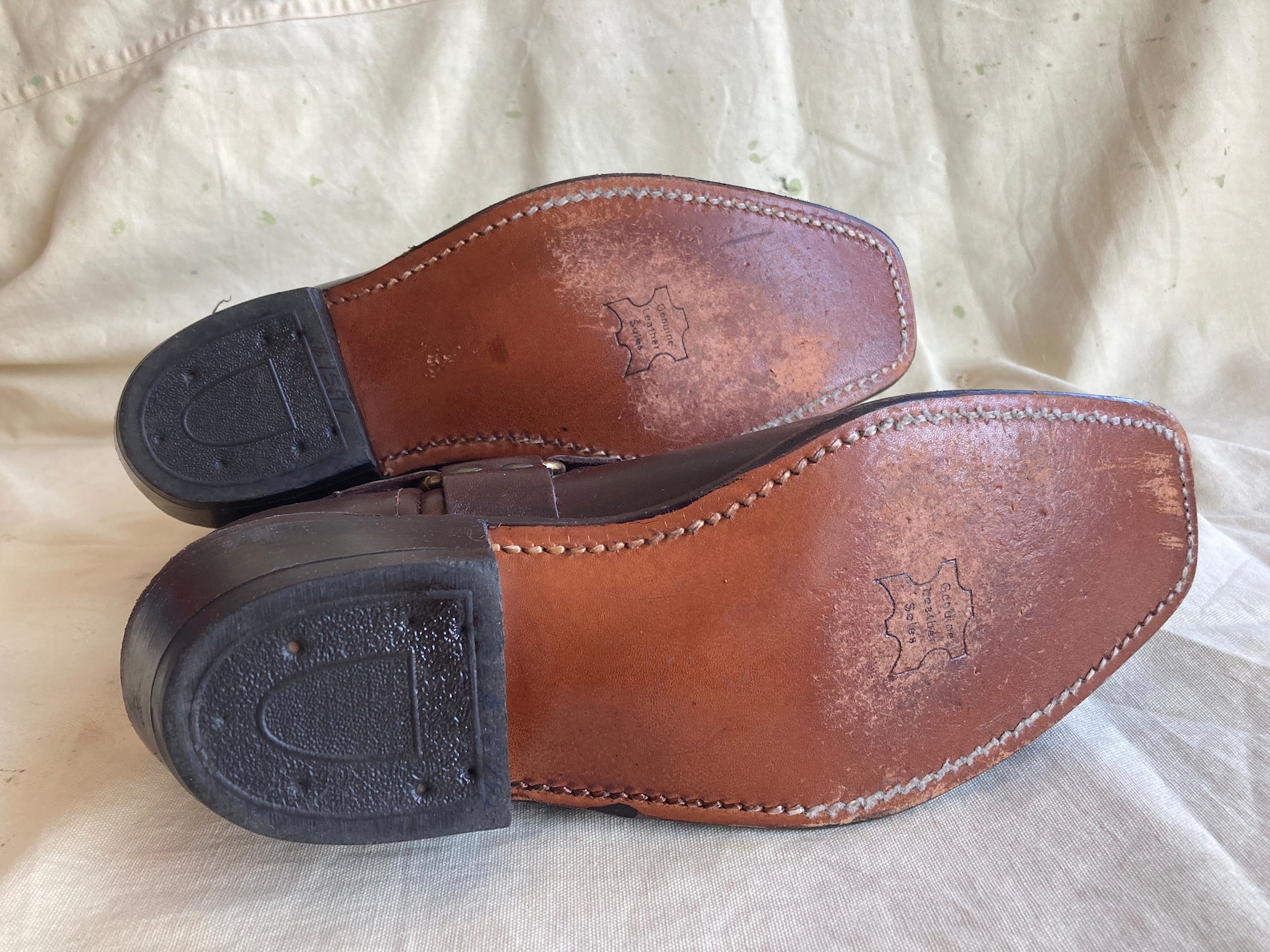 1970s 11 EE Brown Leather Engineer Boots Wide Motorcycle - Etsy