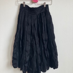 26 Yves Saint Laurent Culottes Black Silk Palazzo Shorts Balloon Leg ...