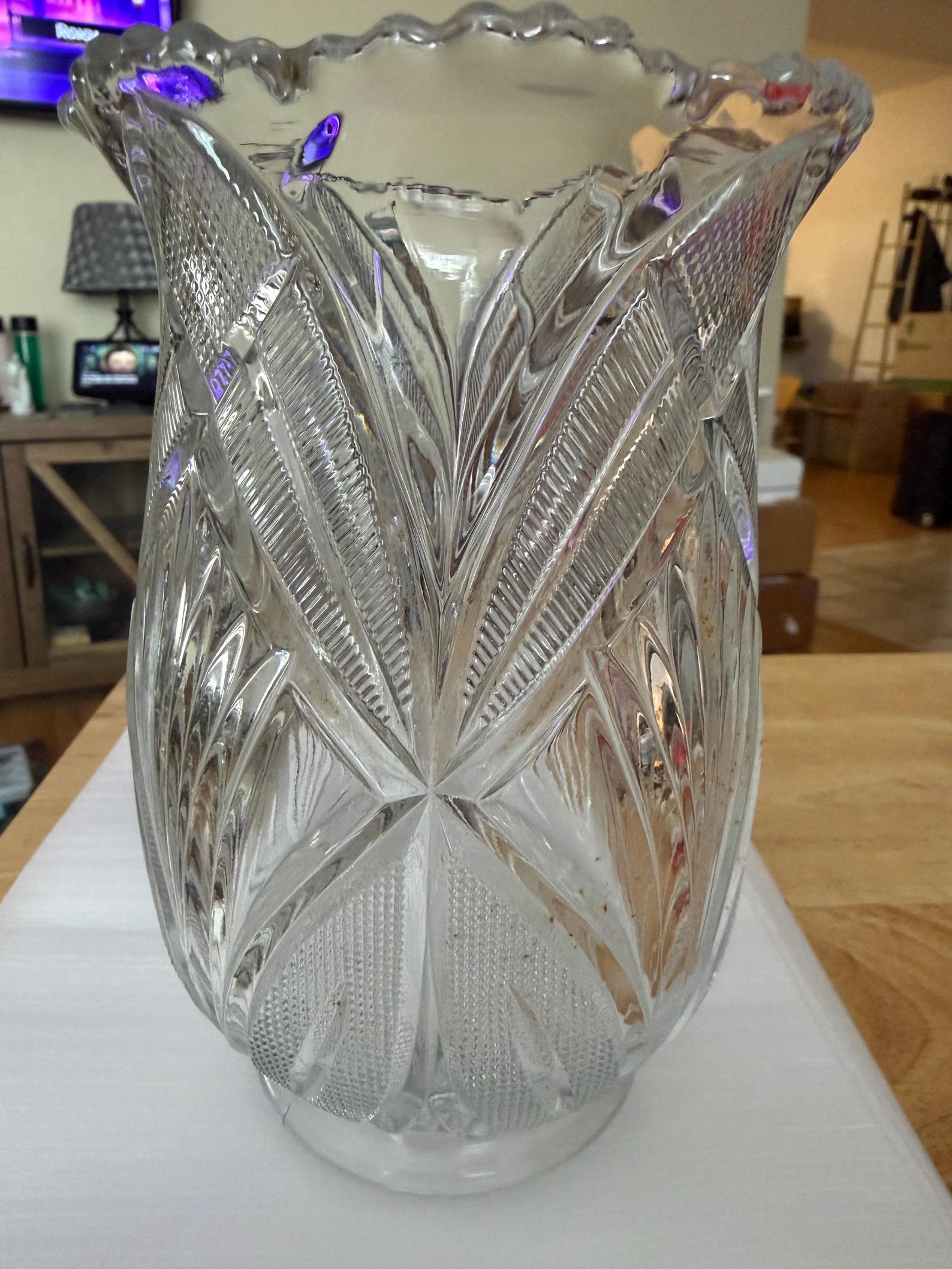 Cambridge Fernland Glass Celery Vase - Pattern 2635 - Etsy