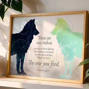 Cherokee Legend Two Wolves Quote (used in Tomorrowland) "two Wolves Are ...