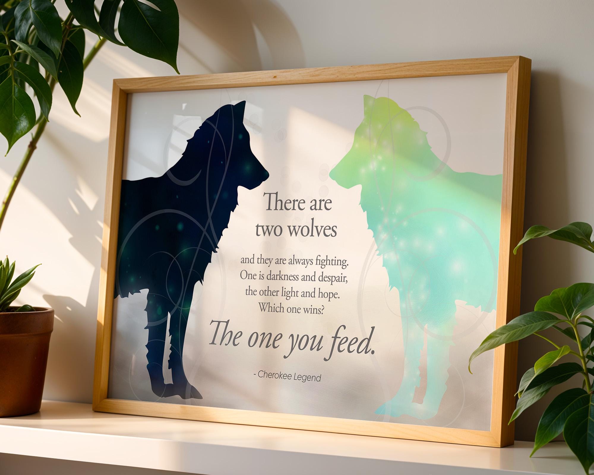Cherokee Legend Two Wolves Quote (used in Tomorrowland) "two Wolves Are ...