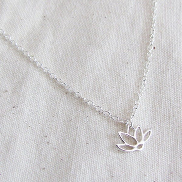 Lotus Necklace - Etsy