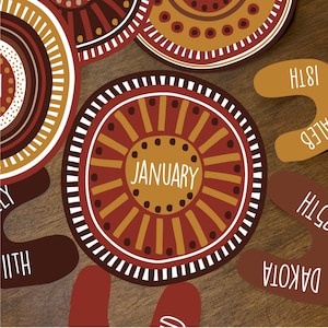 Indigenous Birthday Display Birthday Chart Multicultural Preschool ...