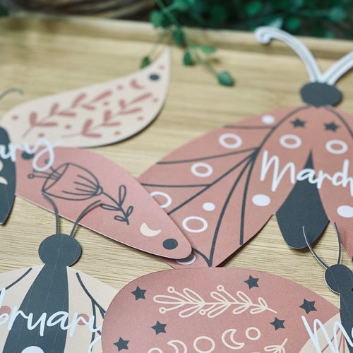 Boho Rainbow Classroom Birthday Chart Classroom Birthday - Etsy