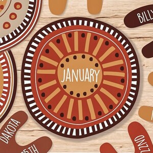 Indigenous Birthday Display Birthday Chart Multicultural Preschool ...