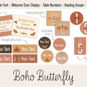 BOHO BUTTERFLY Classroom Bundle | Classroom Decor | Preschool | School ...